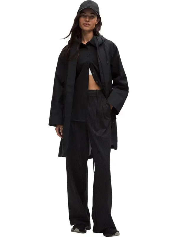 Lululemon Waterproof Fishtail Rain Coat - Black