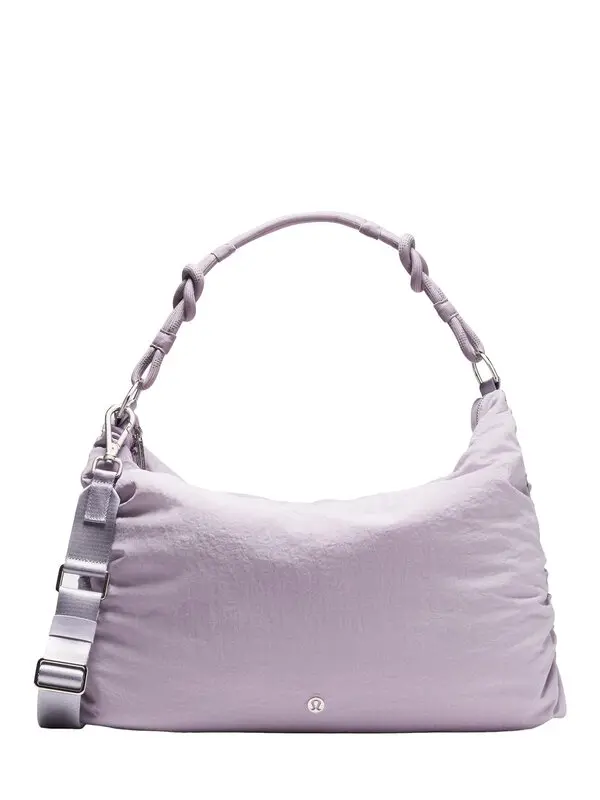 Lululemon Convertible Ruched Crossbody Bag - Lilac Play/lotus Lavender/silver