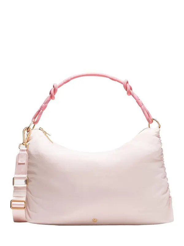 Lululemon Convertible Ruched Crossbody Bag - Pink Pearl/candy Cloud/rose Gold