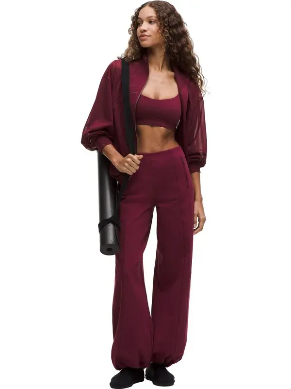 Lululemon High-rise Wide-leg Pants - Burgundy Bay