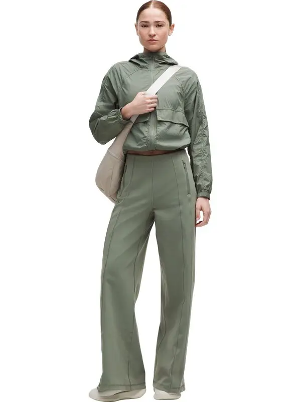 Lululemon High-rise Wide-leg Pants - Willow Leaf