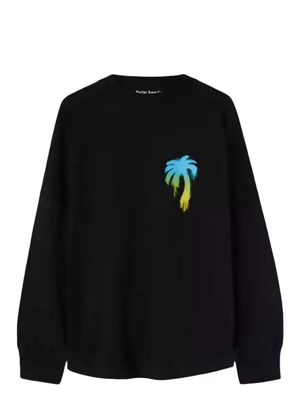 Palm Angels Long-sleeve T-shirt - Black