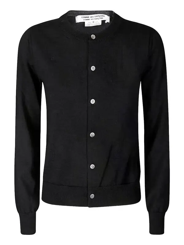 Comme Des Garçons Button-down Cardigan - Black