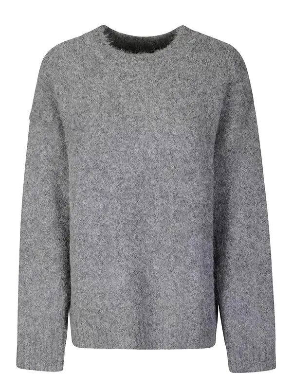SAMSOE SAMSOE Drop-shoulder Sweater - Grey