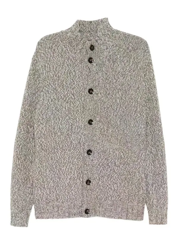N.peal Buttoned Cardigan - Grey