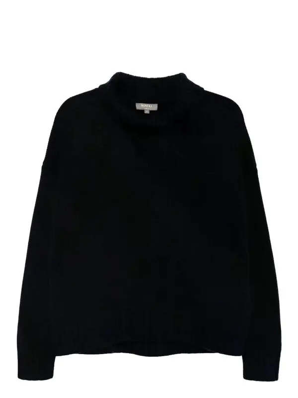 N.peal Funnel Neck Jumper - Blue