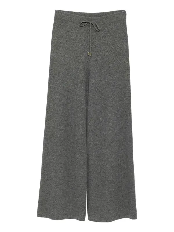 N.peal Honeycomb Knit Trousers - Grey