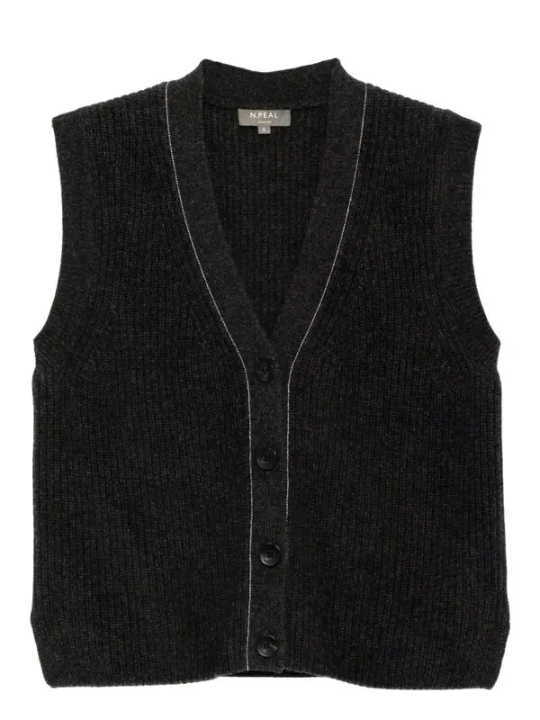 N.peal V-neck Vest - Grey