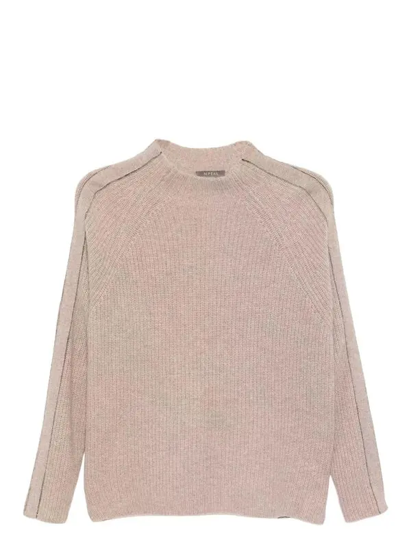 N.peal Funnel Neck Jumper - Neutrals