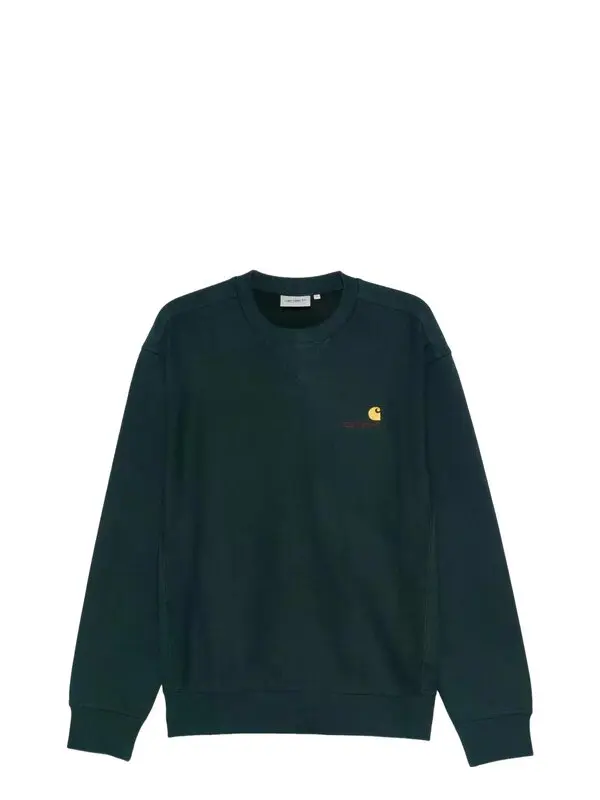 Carhartt Work In Progress American Script Sweatshirt - Green