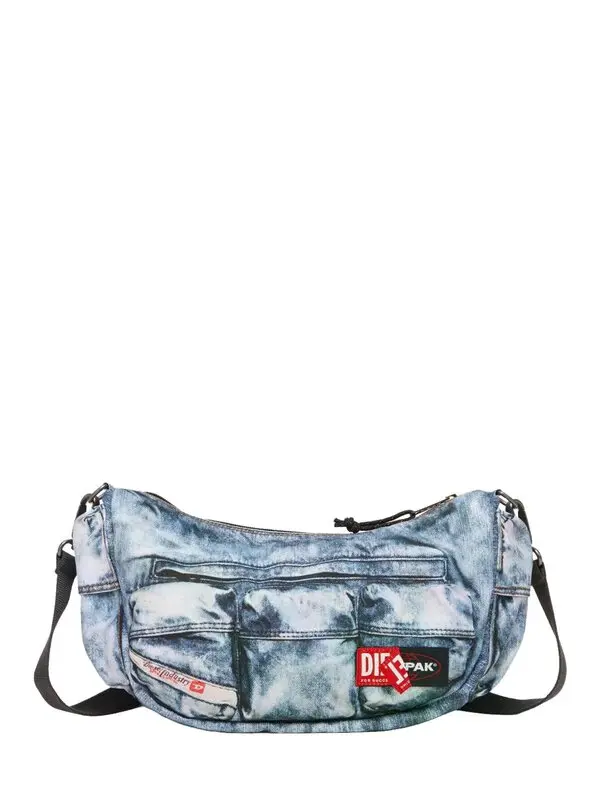 DIESEL® X Eastpak Trompe-l'oeil Denim Shoulder Bag - Blue
