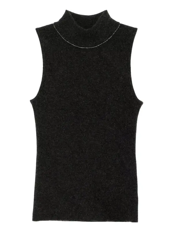 N.peal Metal Detailing Tank - Grey