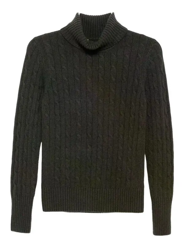 N.peal Adelyn Roll Neck Jumper - Green