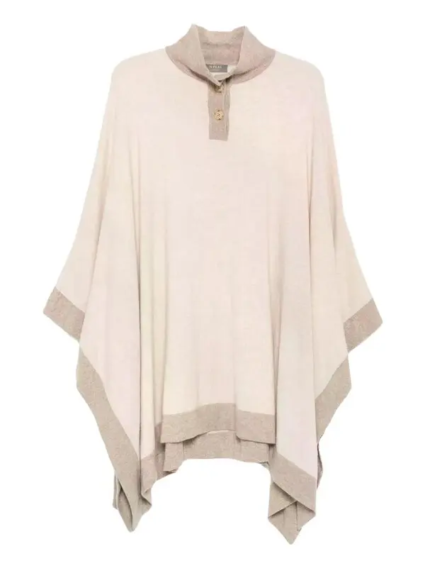 N.peal Contrast-border Cape - Neutrals
