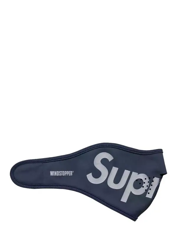 Supreme Logo-print Facemask - Blue