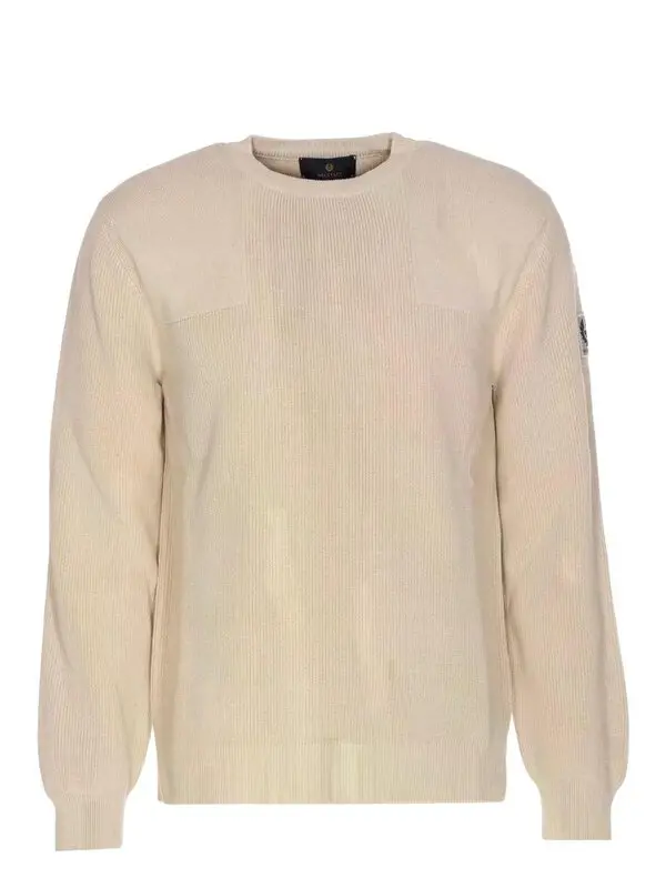 Belstaff Logo-patch Sweater - Neutrals