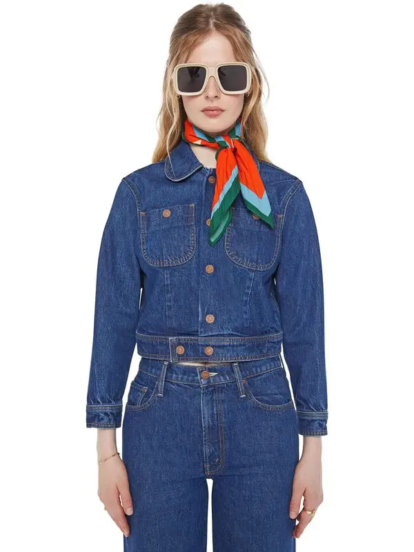 MOTHER Chloe Fineman X The Wingman Cabin Fever Jacket - Blue