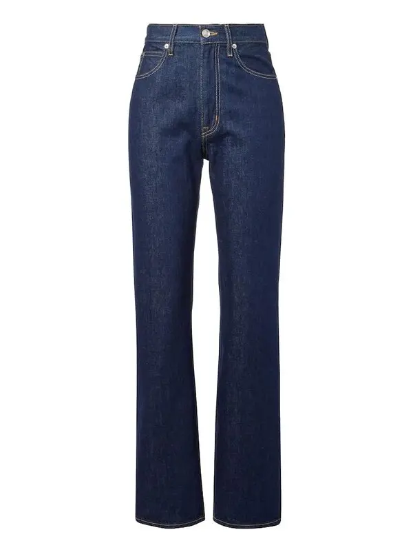 SLVRLAKE London High-rise Straight Jeans - Blue