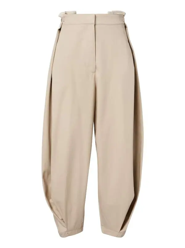 Loewe Cotton And Silk Twill Balloon Pants - Beige