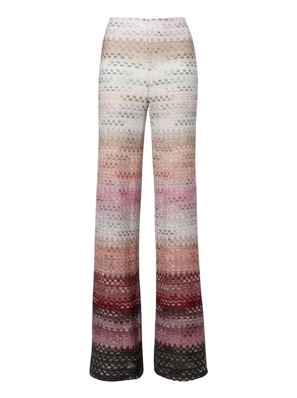 Missoni High-rise Lamé Flared Pants - Multicoloured