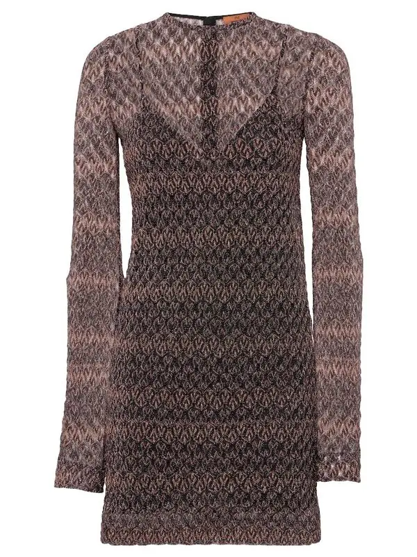 Missoni Lamé Minidress - Multicoloured