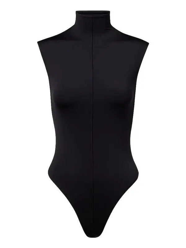 Wardrobe.NYC Rhw Jersey Bodysuit - Black