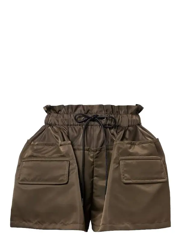 Sacai Technical Twill Shorts - Green