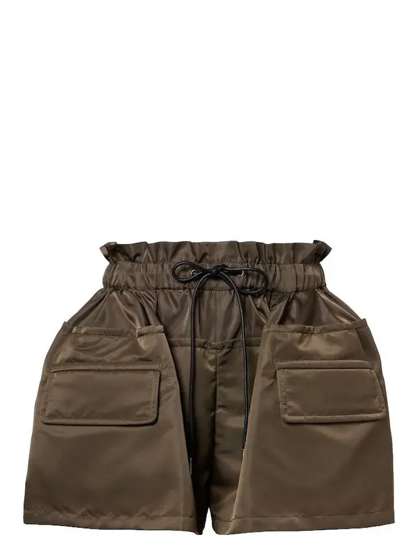 Sacai Technical Twill Shorts - Green