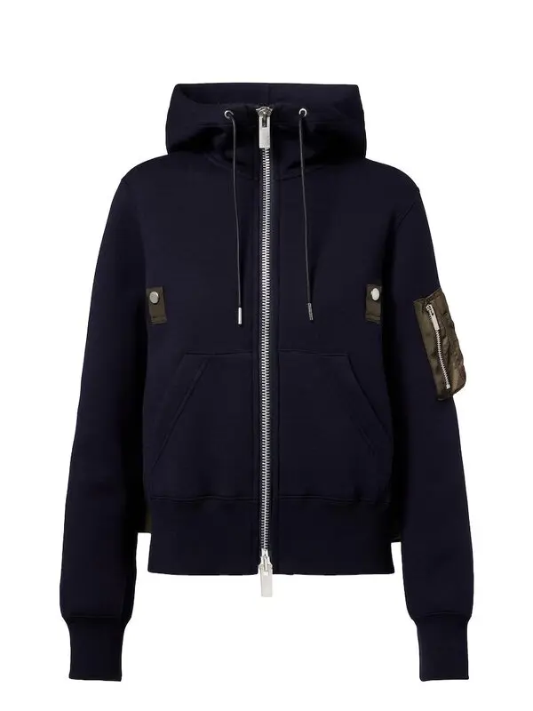 Sacai Paneled Hoodie - Blue