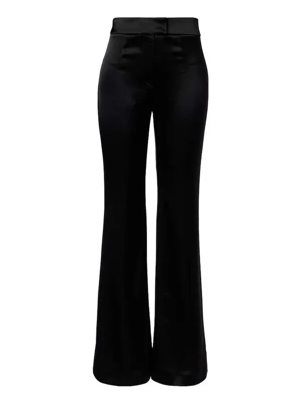 Galvan Julianne High-rise Flared Pants - Black