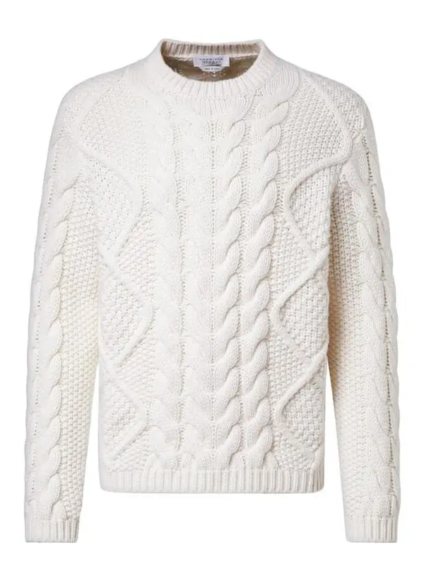 Gabriela Hearst Cable-knit Cashmere Sweater - White