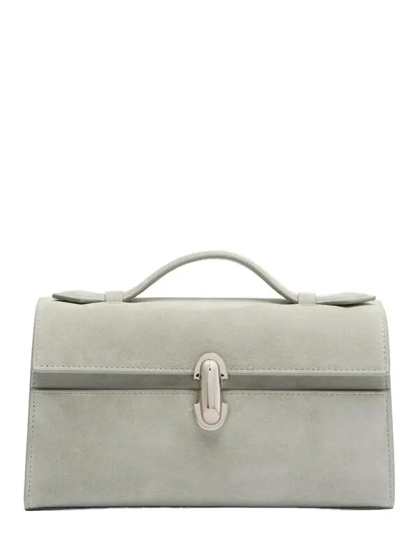 Savette Symmetry Suede Tote Bag - Grey
