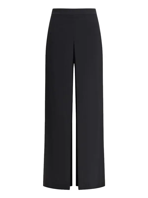 DI STAVNITSER Wide Leg Origami Pants - Black
