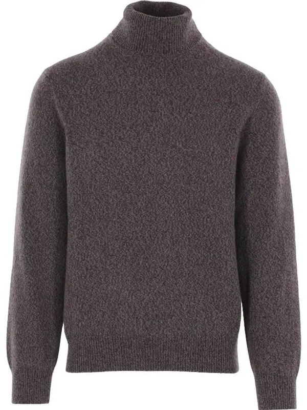 Agnona Turtleneck Sweater - Brown Cumin
