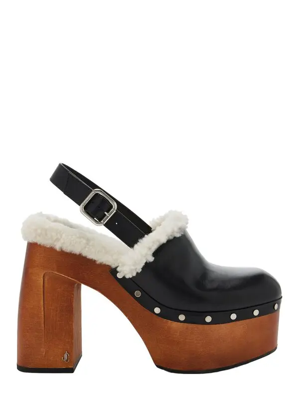 JIMMY CHOO Alida Platform Clogs - Black