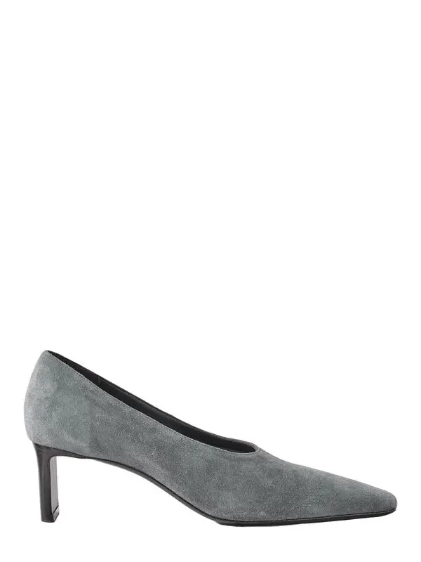 Khaite Cecilia Suede Pumps - Gray