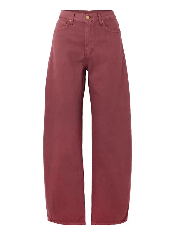 B Sides Leroy Barrel-leg Jeans - Burgundy