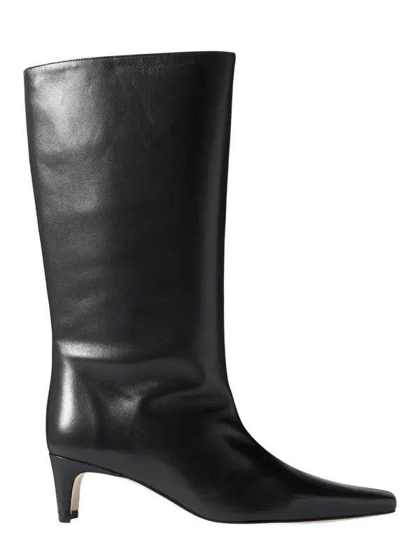Staud Wally Leather Boots - Black