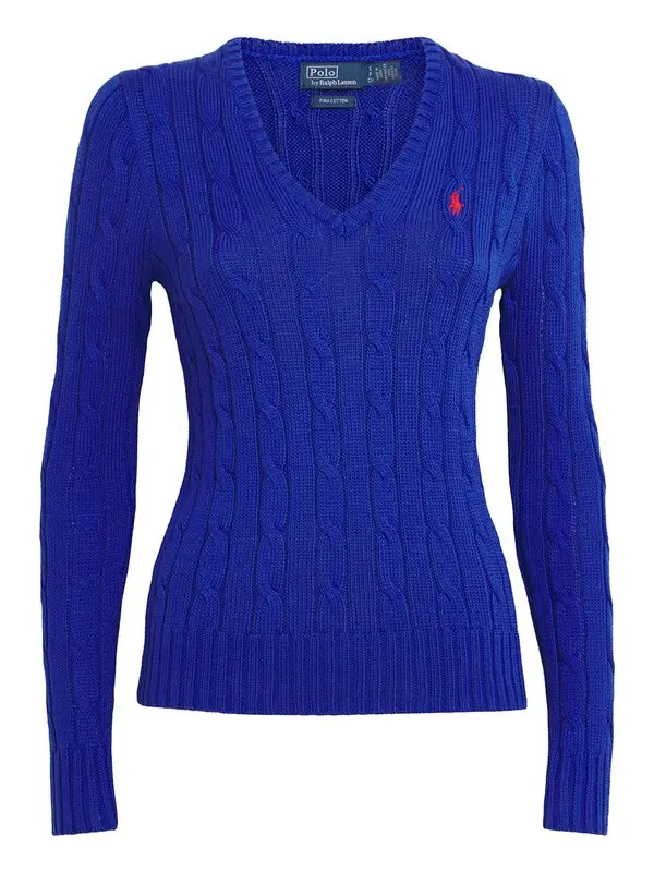 Ralph Lauren Cable-knit Kimberley Sweater - Blue