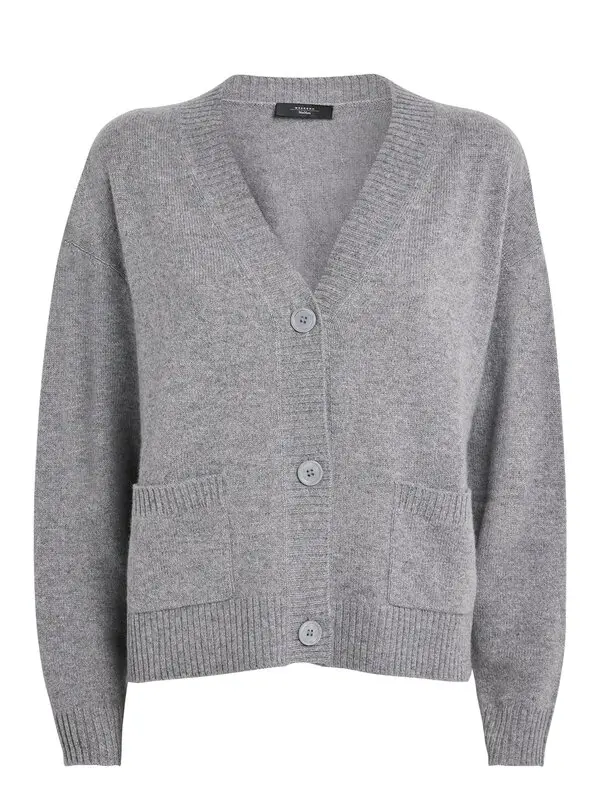 Max Mara Virgin Wool Cardigan - Grey