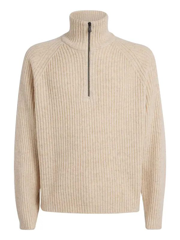 J. Lindeberg Wool-blend Victor Sweater - Beige
