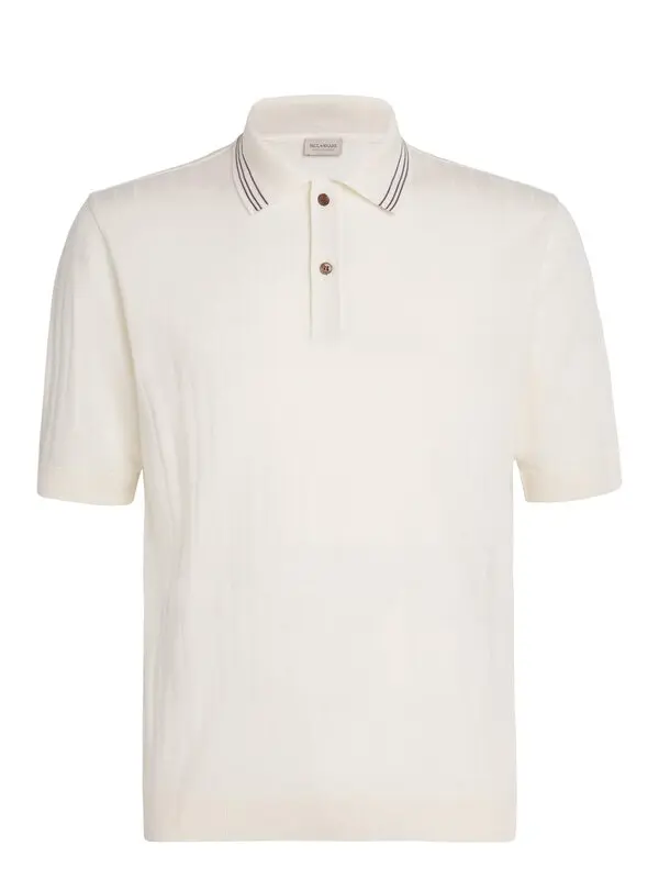 Paul & Shark Wool-cashmere Polo Shirt - White