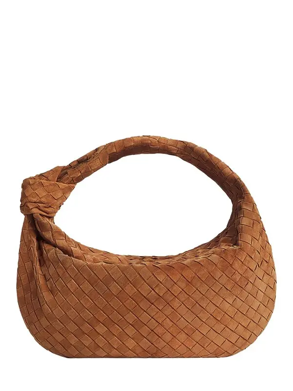 Bottega Veneta Suede Jodie Top-handle Bag - Brown