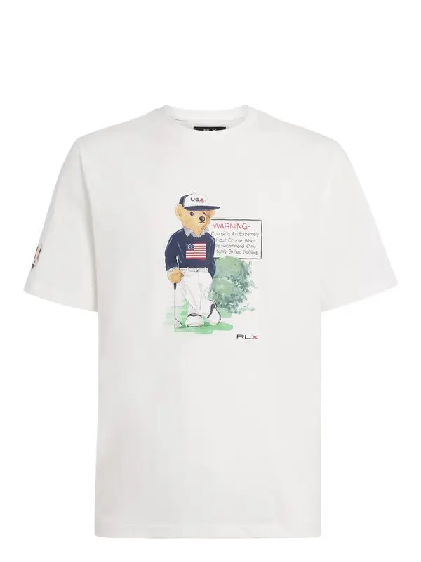 Rlx Ralph Lauren Cotton Ryder Cup Polo Bear T-shirt - White