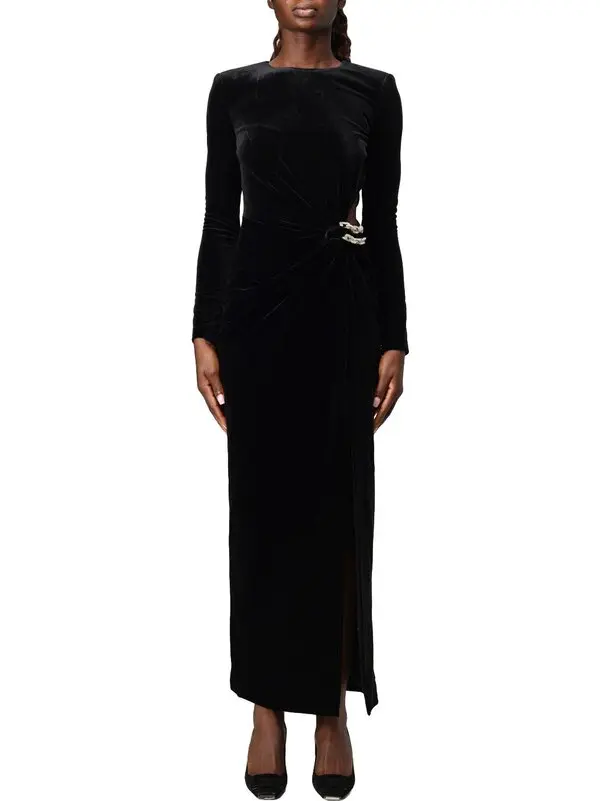 SELF-PORTRAIT Long Sleeve Dress - Black