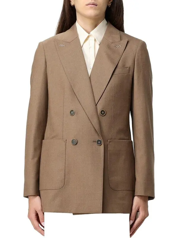 Max Mara Double-breasted Jacket - Burnt