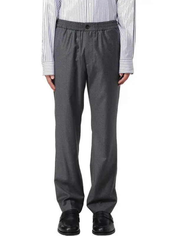 Ami Straight Leg Trousers - Grey