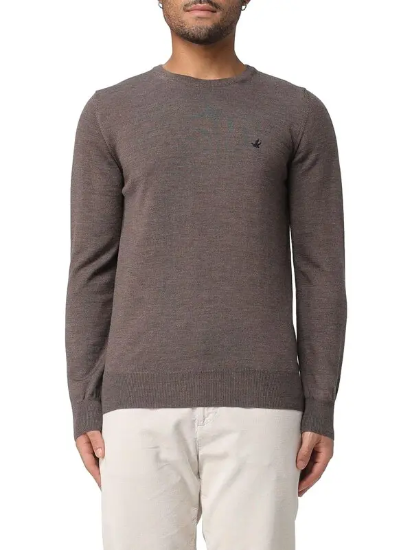 BROOKSFIELD Crew Neck Sweater - Brown