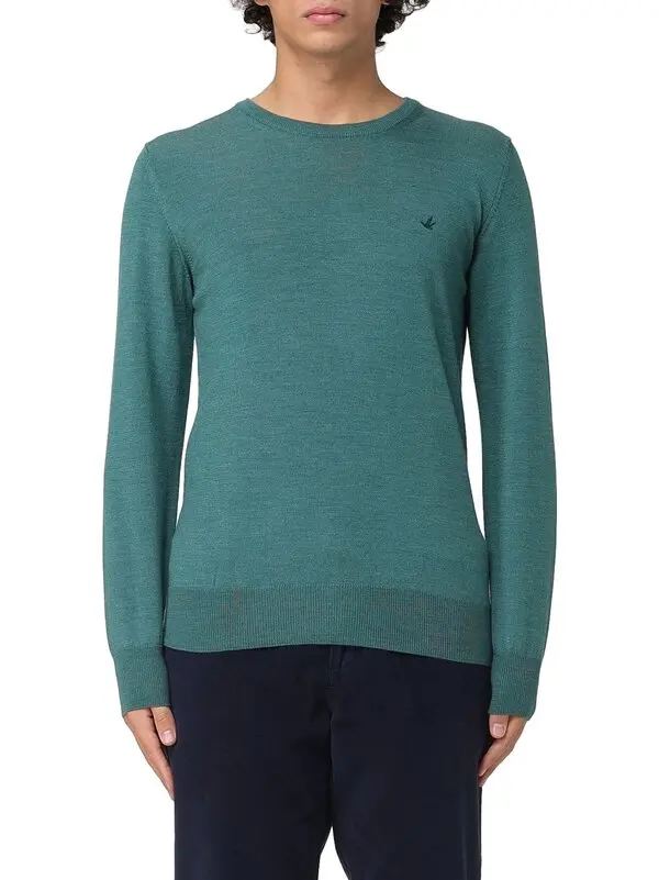 BROOKSFIELD Crew Neck Sweater - Forest Green