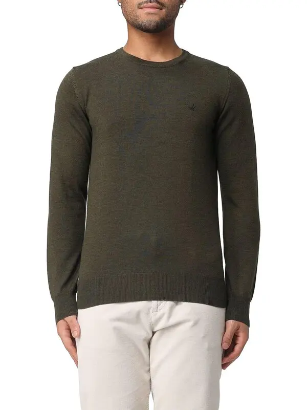BROOKSFIELD Crew Neck Sweater - Olive